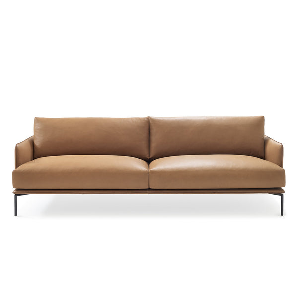 Adea Baron 237cm sofa with leather upholstery - Laatukaluste