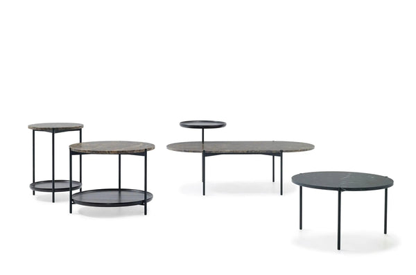 Adea Plateau 60x60 coffee table black marble - Laatukaluste