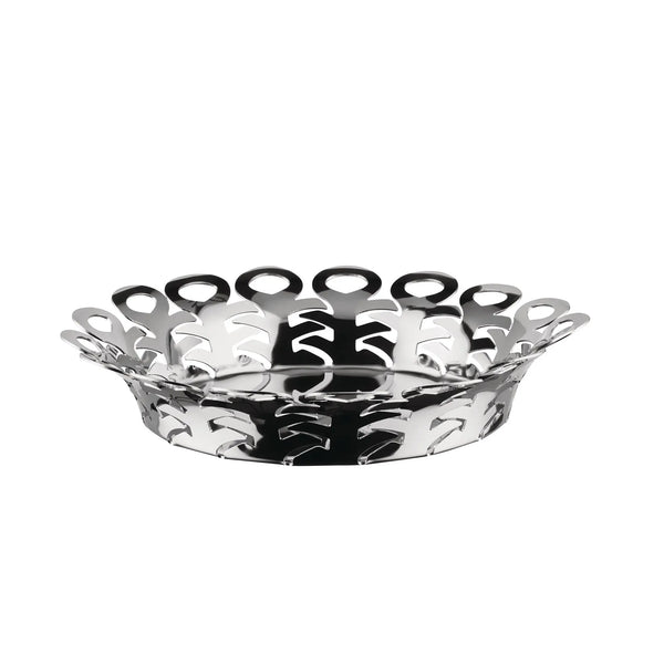 Alessi Vimini fruit basket large steel - Laatukaluste