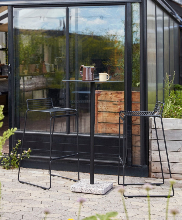 HAY Hee bar chair K75 black - Laatukaluste