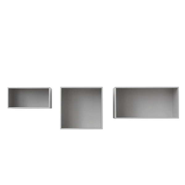 Muuto Mini Stacked 3-piece light grey - Laatukaluste