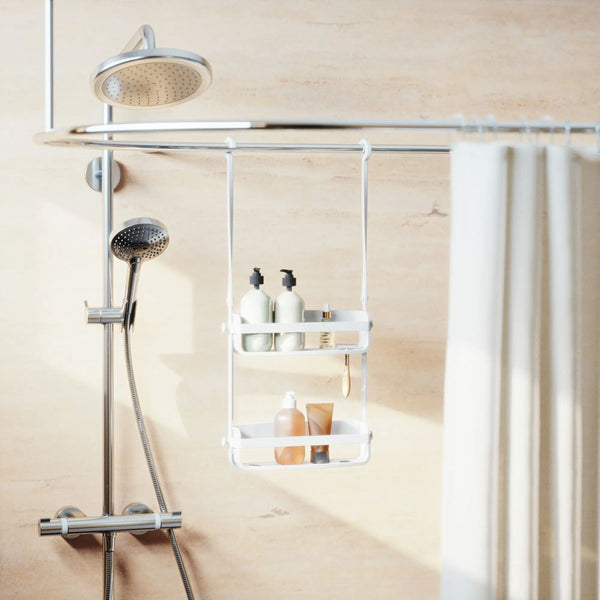 Umbra Flex Caddy two-level shower shelf white - Laatukaluste
