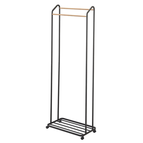 Yamazaki Tower clothes rack on wheels black - Laatukaluste